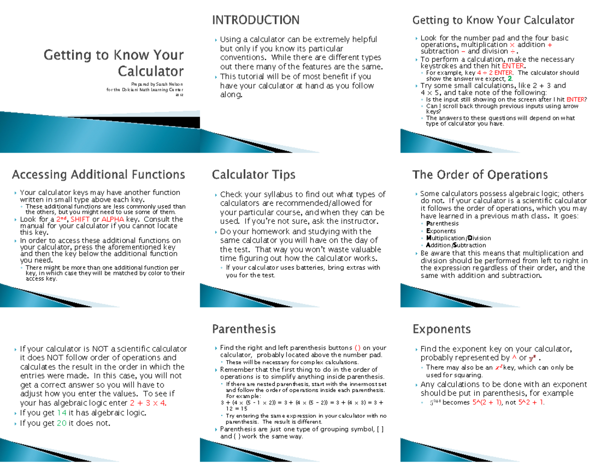 Cepeo - Calculator usage guide - Prepared by Sarah Nelson for the ...