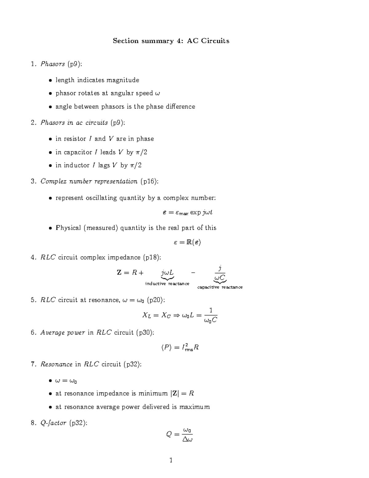 Section Summaries 4 - Summary notes made by the module professor ...