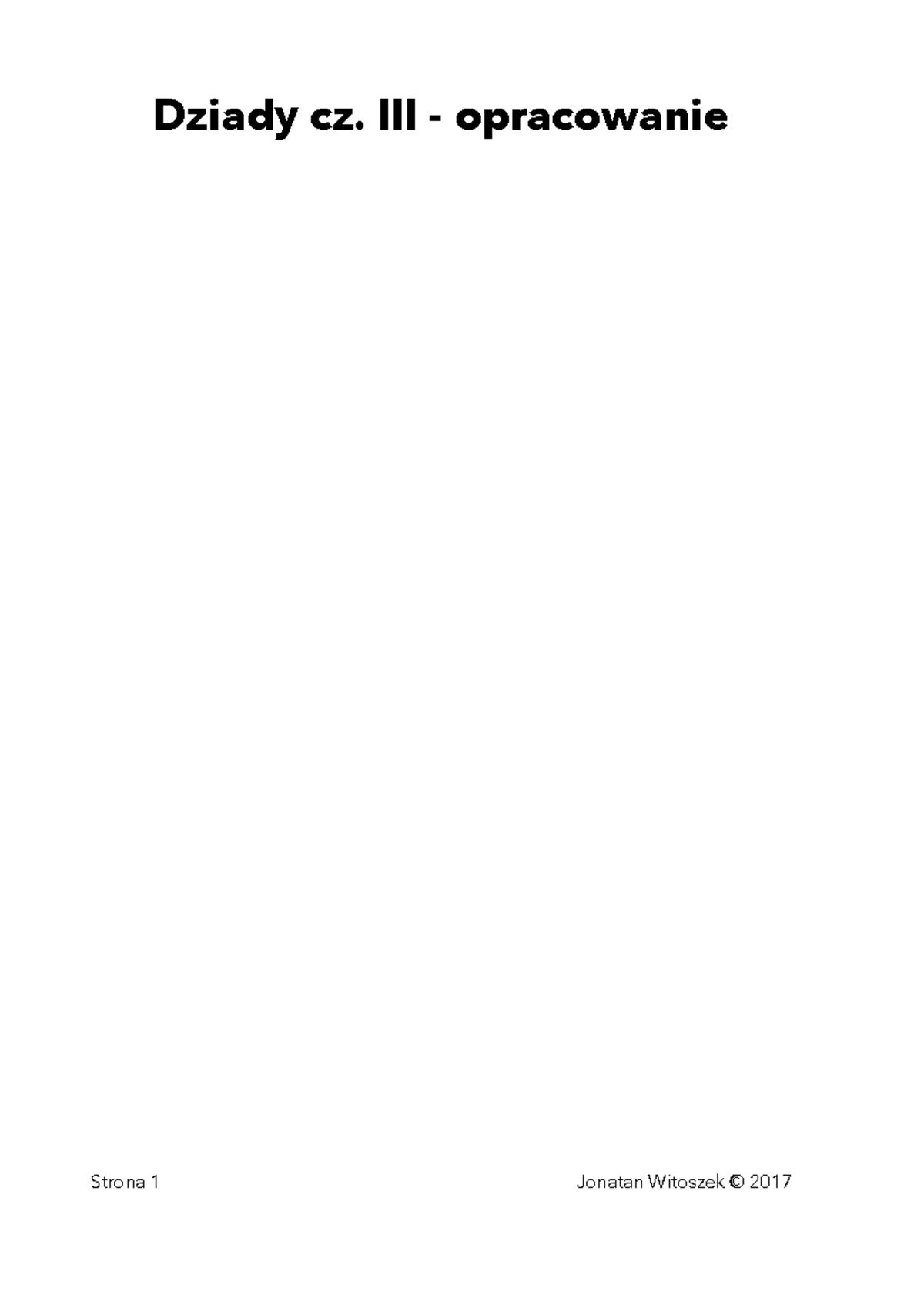 Dziady cz. III - opracowanie lektury - Dziady cz. III - opracowanie ...