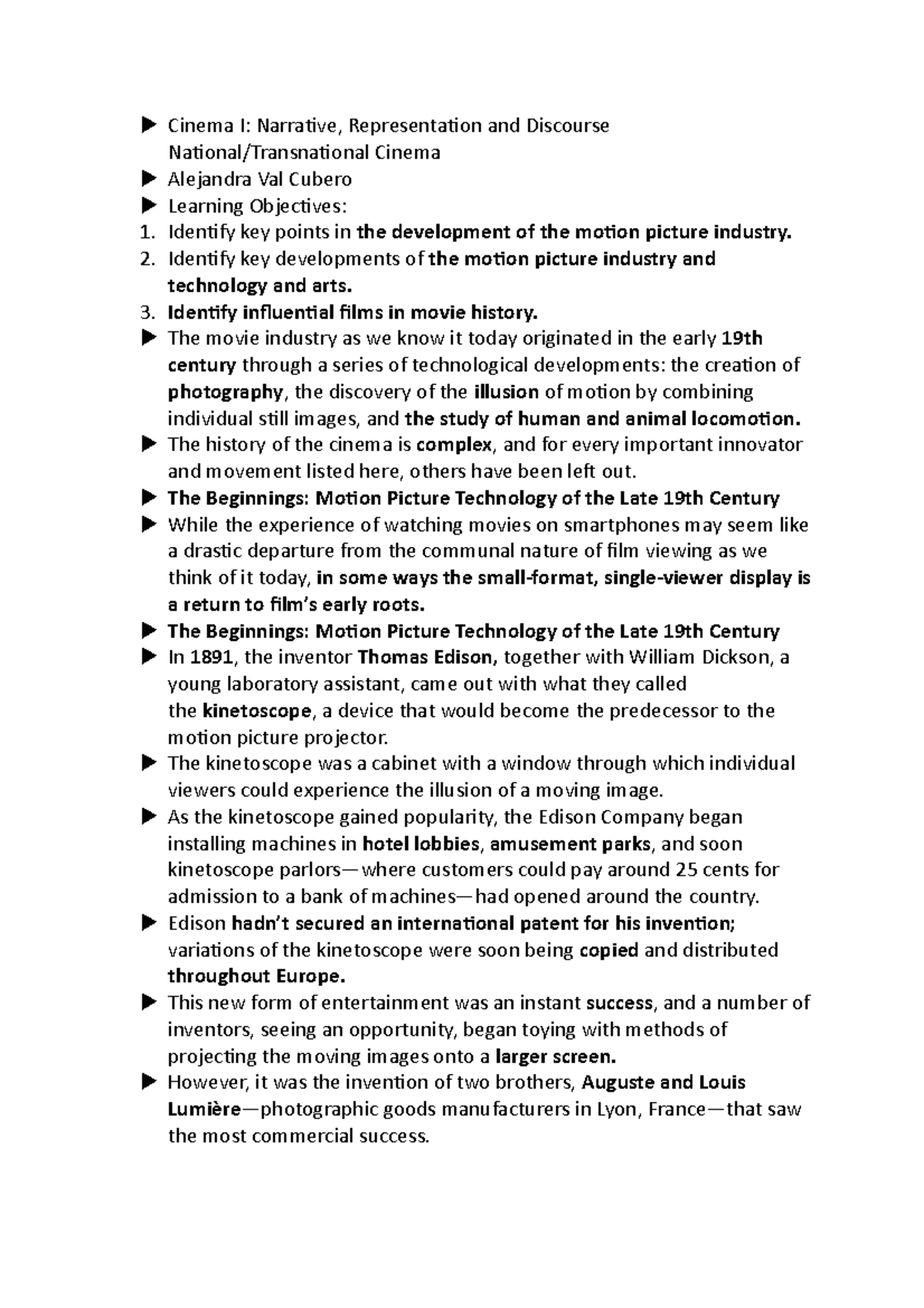 UNIT 4 & 5 - Notes taken from the powerpoints uploaded to Aula Global ...
