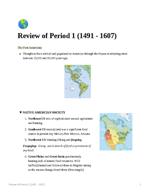 Apush CH 1 - PRACTICE QUESTIONS - APUSH: Chapter 1 – The Collision of ...