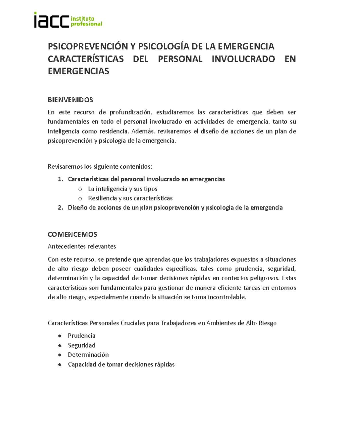 S5 Interactivo Profundizacion Psipe 1202 DES - PSICOPREVENCIÓN Y PSICOLOGÍA DE LA EMERGENCIA ...