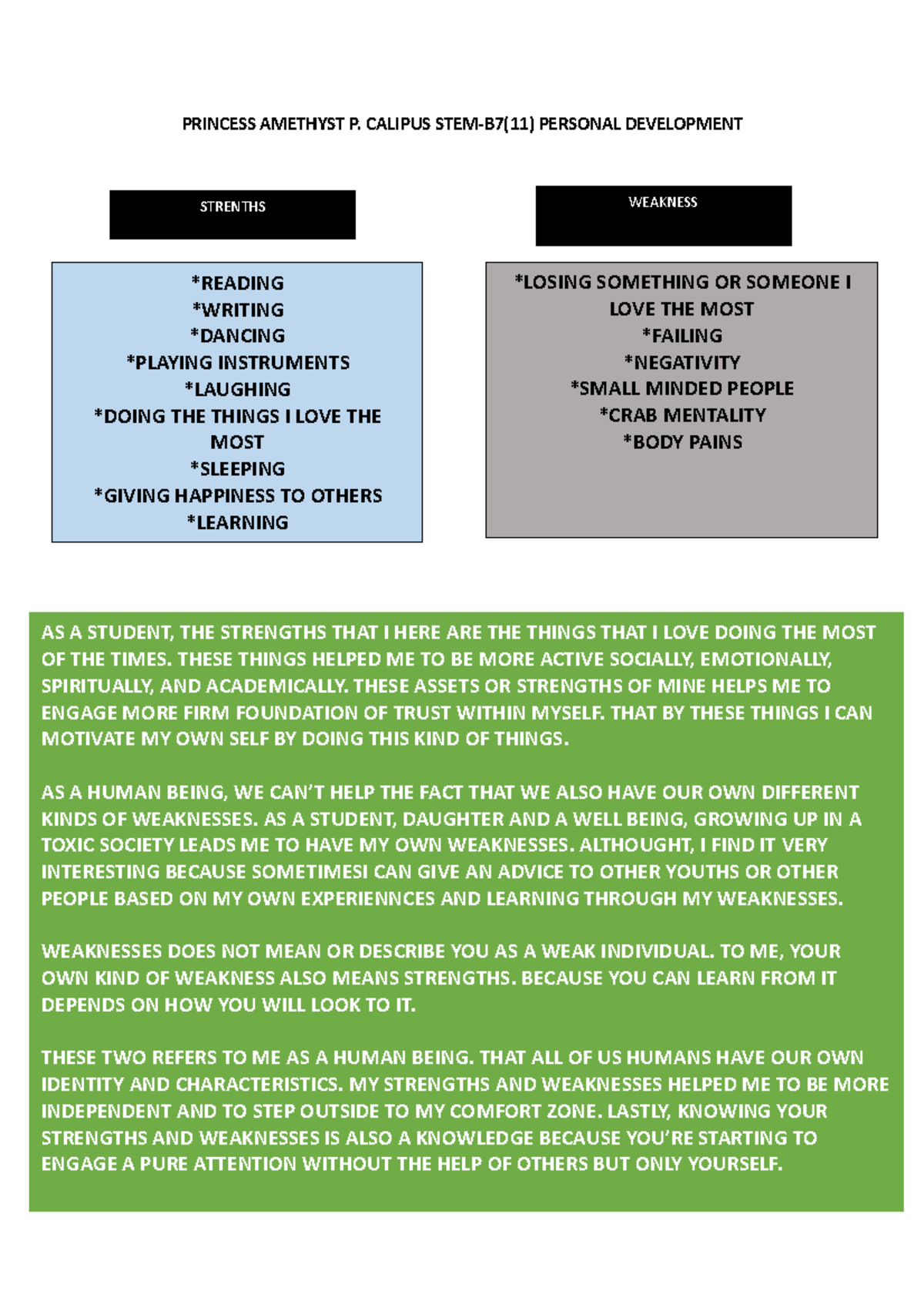 Perdev - PRINCESS AMETHYST P. CALIPUS STEM-B7(11) PERSONAL DEVELOPMENT ...