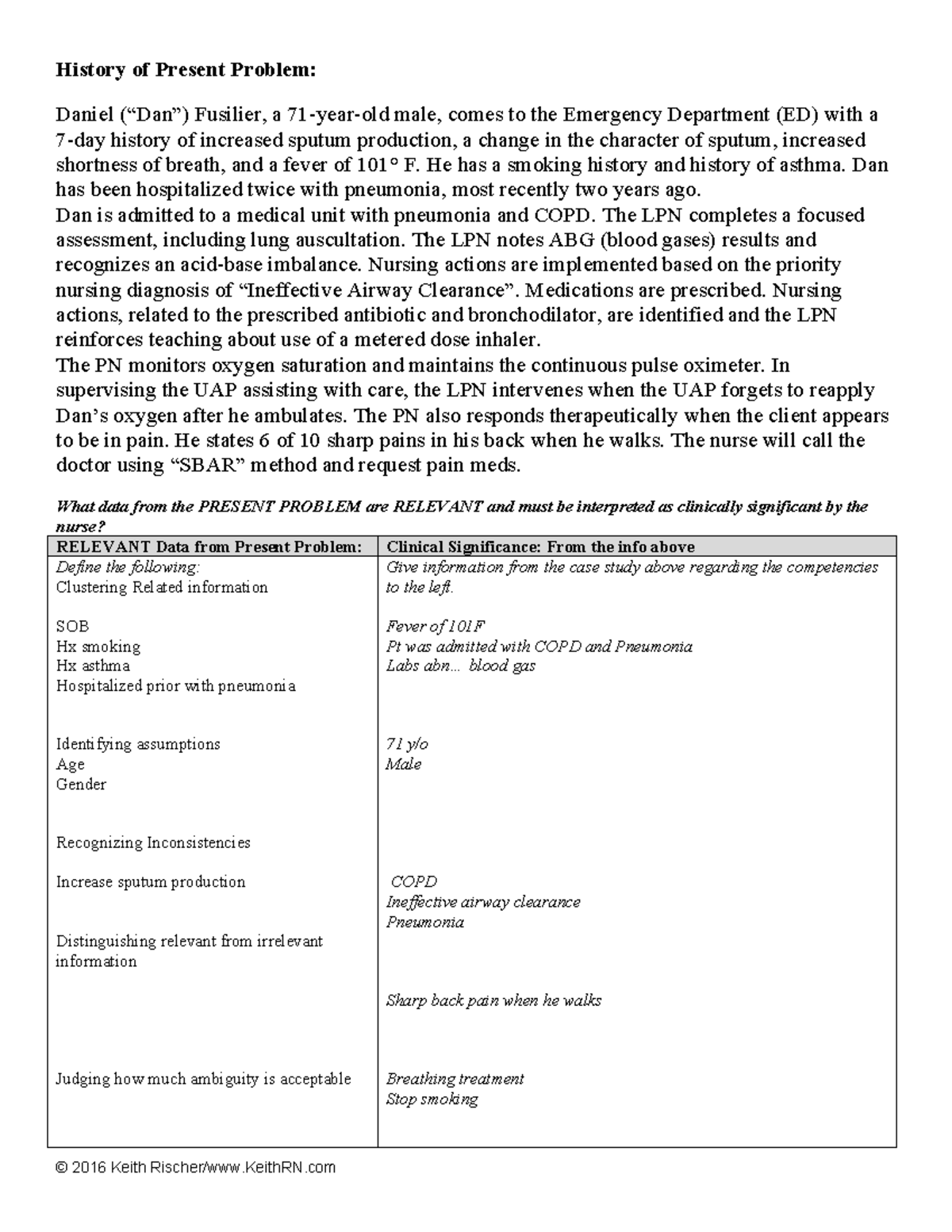 NUR 155 Week 6-Pre-Class Assignment-student - History of Present ...