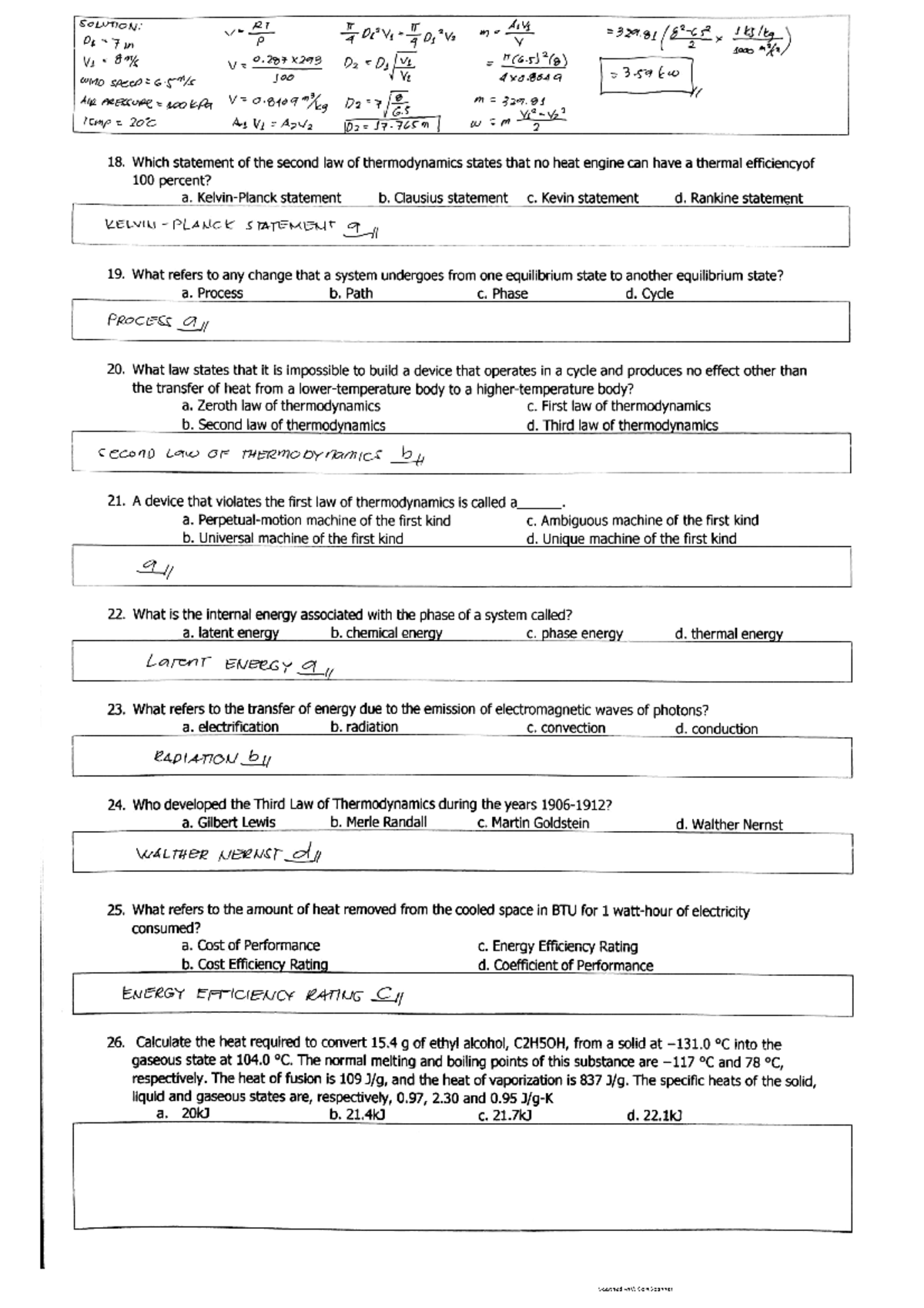 Thermodynamics LA 4.ESAS Part 4 - Electrical Engineering - Studocu