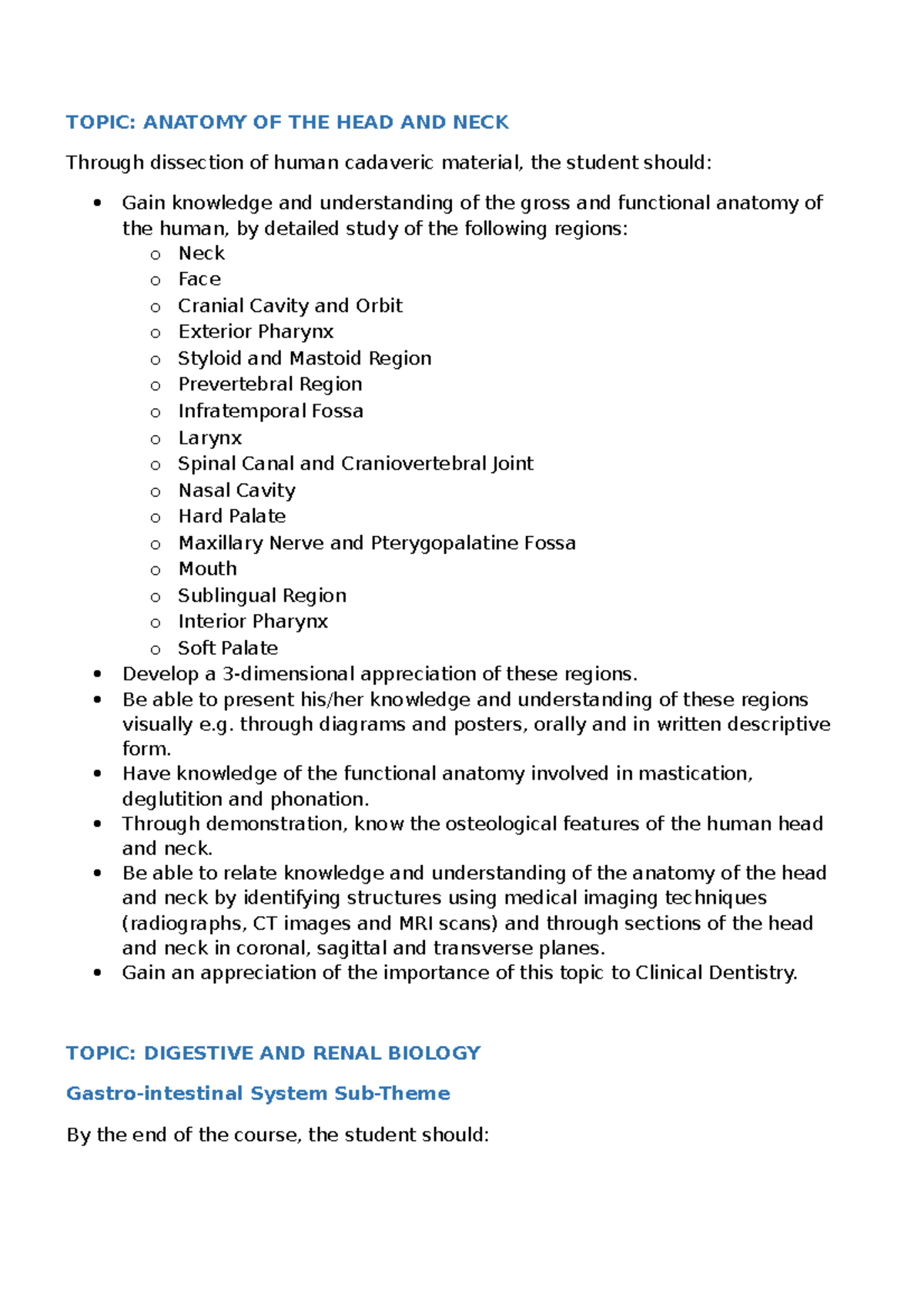 ICA 3 LO - ICA 3 learning objectives answered - TOPIC: ANATOMY OF THE ...