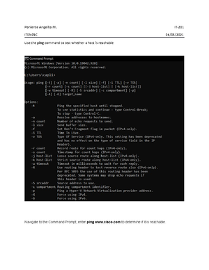 5.4.5 Lab - Determine the MAC Address of a Host students - Lab - Determine the MAC Address of a ...