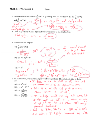 UWPC Chap 5 Difference Quotient (DQ) Worksheet - UW Pre-Calculus Name ...