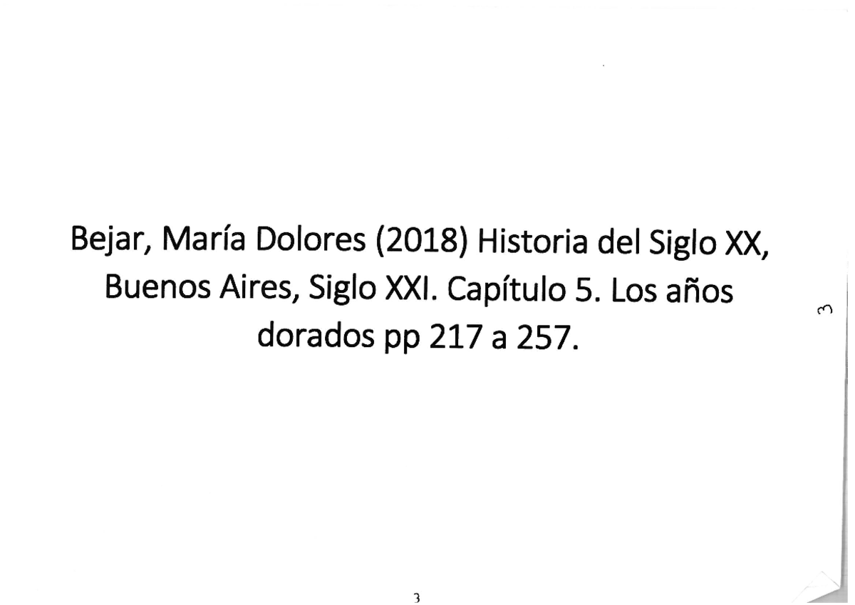 Bejar. Historia del SXX Cap. 5 - Historia Social General - Studocu