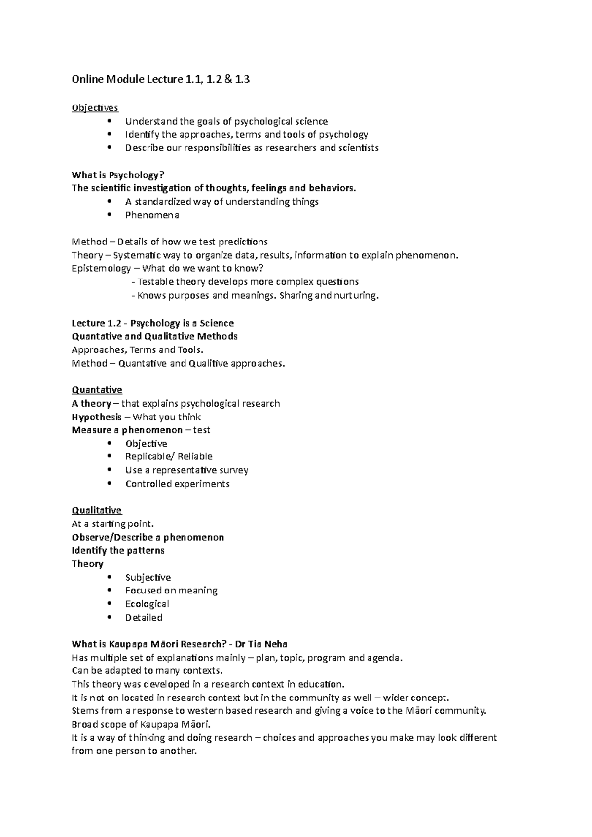 Online Module Lecture 1.1, 1.2 AND 1.3 - Online Module Lecture 1, 1 & 1 ...