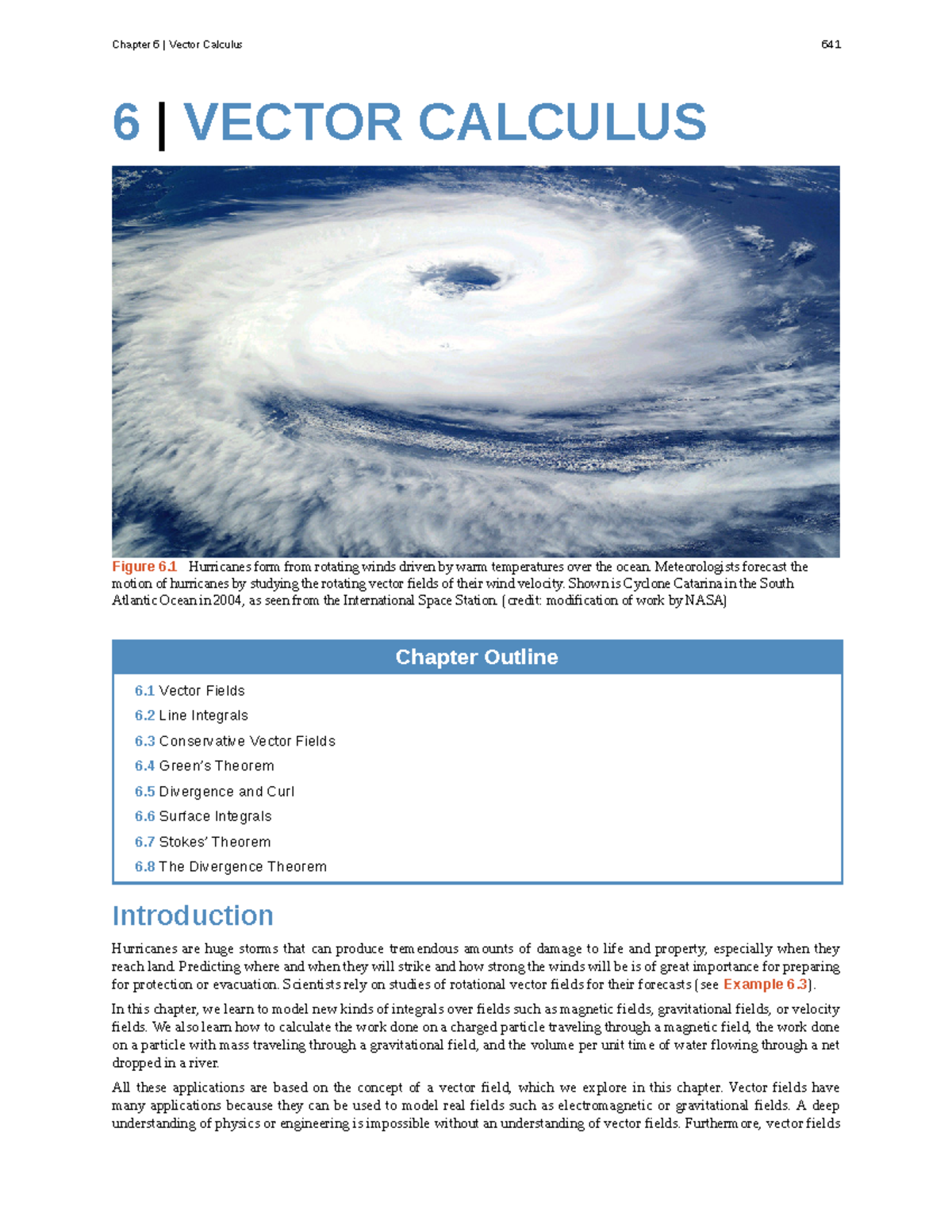 Openstax Vector Calculus - 6 | VECTOR CALCULUS Figure 6 Hurricanes form ...