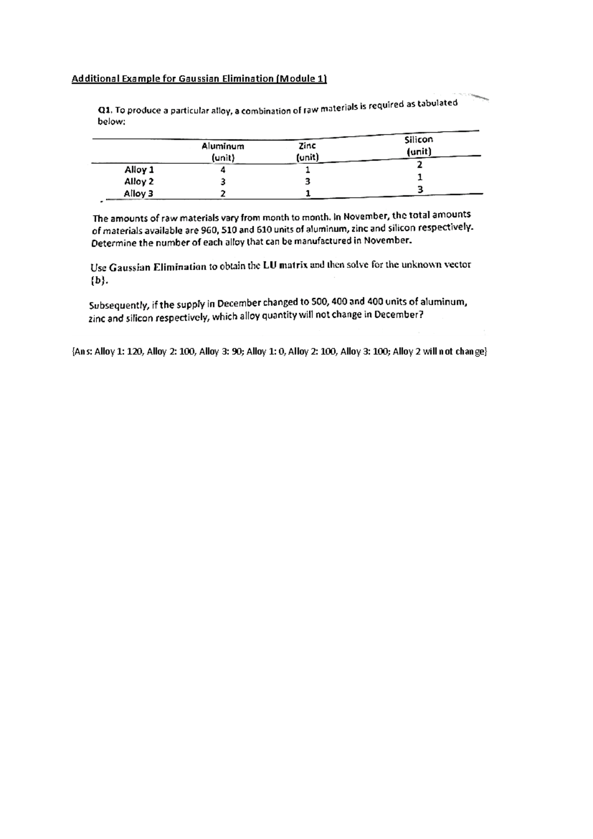 AK2-1 - CE2407 - Additional Example for Gaussian Elimination (Module 1 ...