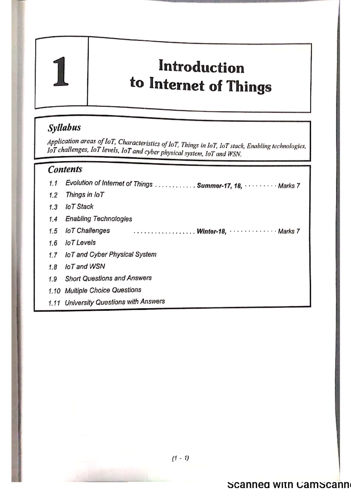 Internet of thing book - B.Tech - Studocu