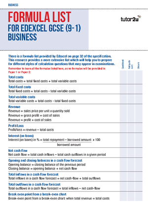 Theme 2 revision guide 1 - THEME 2 – BUILDING A BUSINESS 2 GROWING THE ...