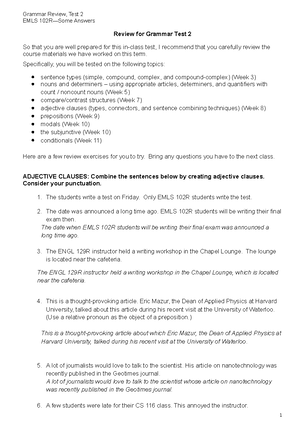 Answers to Course Map Subjunctive, Modals, and Conditionals - Week Ten ...