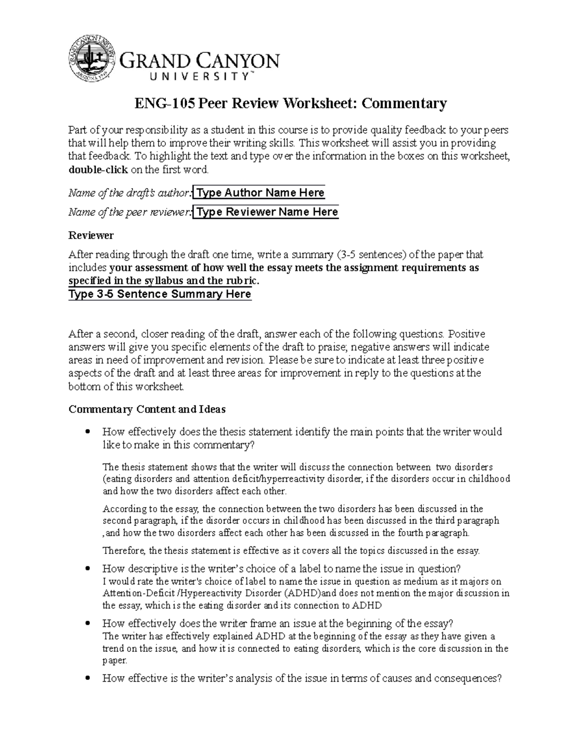 eng105-commentary-peer-review-worksheet-eng-105-peer-review-worksheet