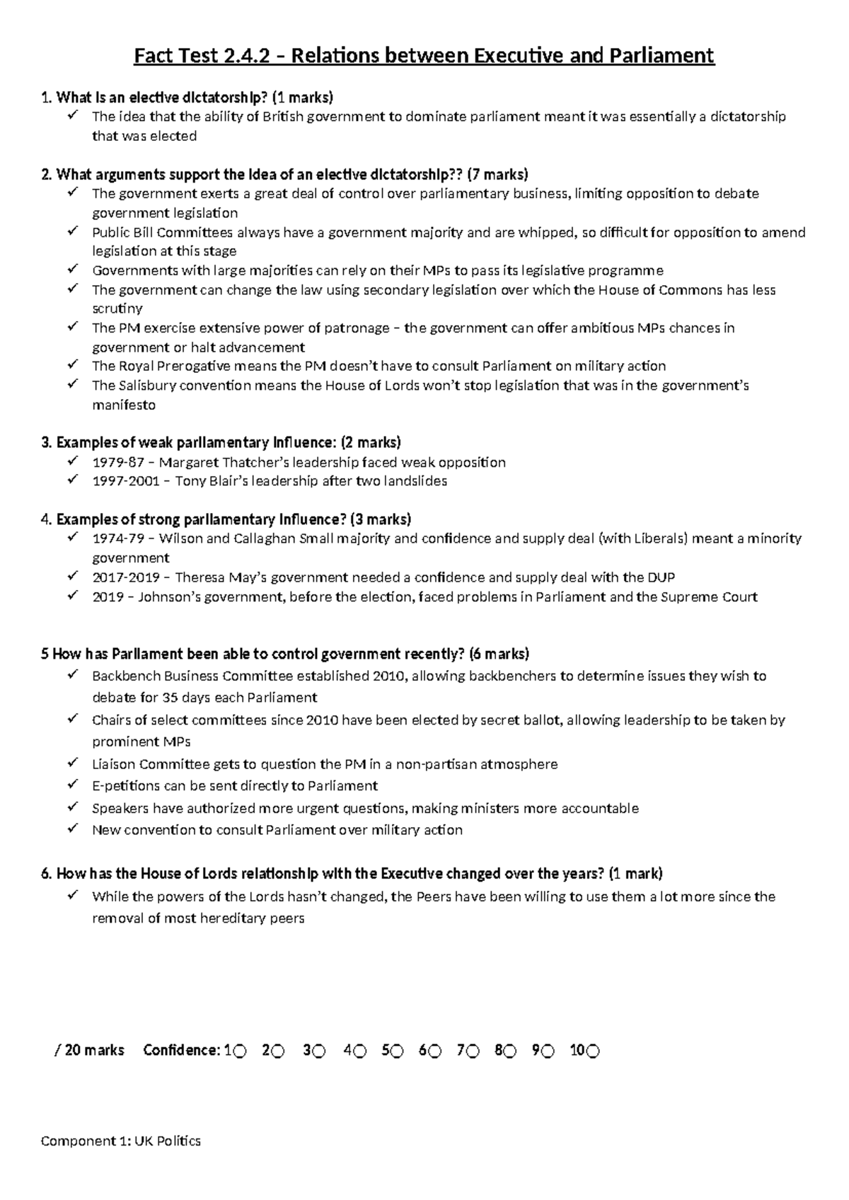 FT%202 - fact test - Fact Test 2.4 – Relations between Executive and ...