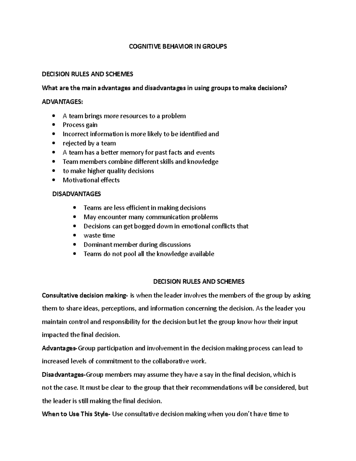 Cognitive Behavior IN Groups Reviewer - COGNITIVE BEHAVIOR IN GROUPS ...