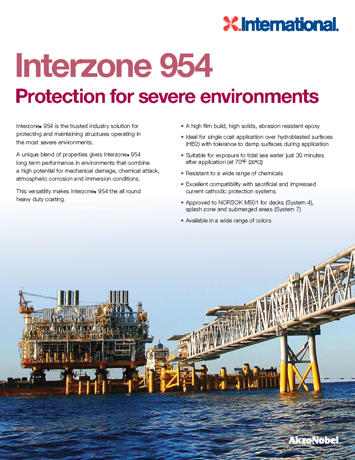 Interzone 954 Brochure - Interzone® 954 is the trusted industry solution for protecting and ...