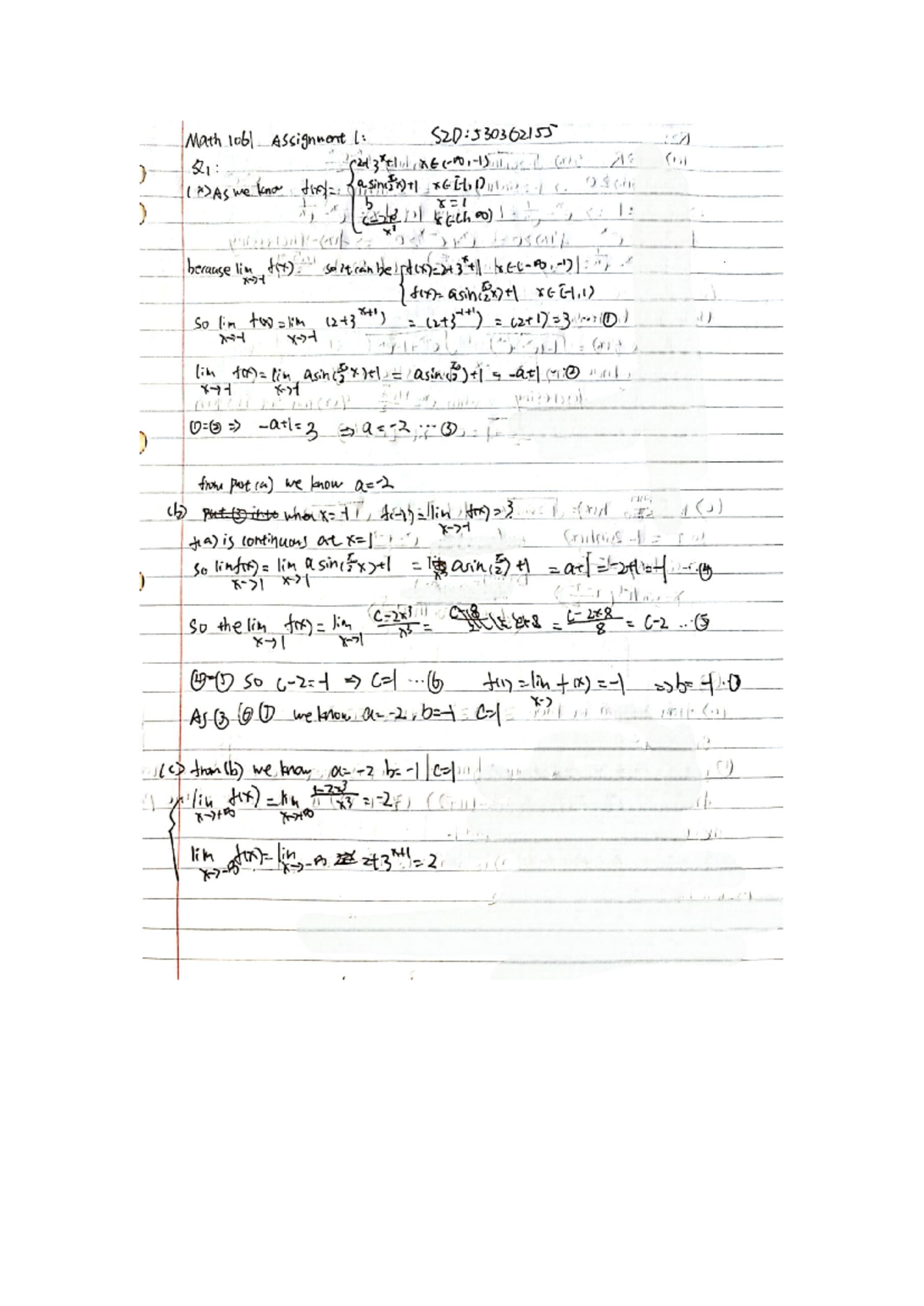 新建 DOCX 文档 - Summary Skill Sheets - Math 1061 Assignment 1: S2D:530362155 ) 21: (ii) know OSche ...