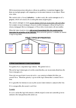 Real Property Notes - Property Law Notes BLB Session 1: Characteristics ...