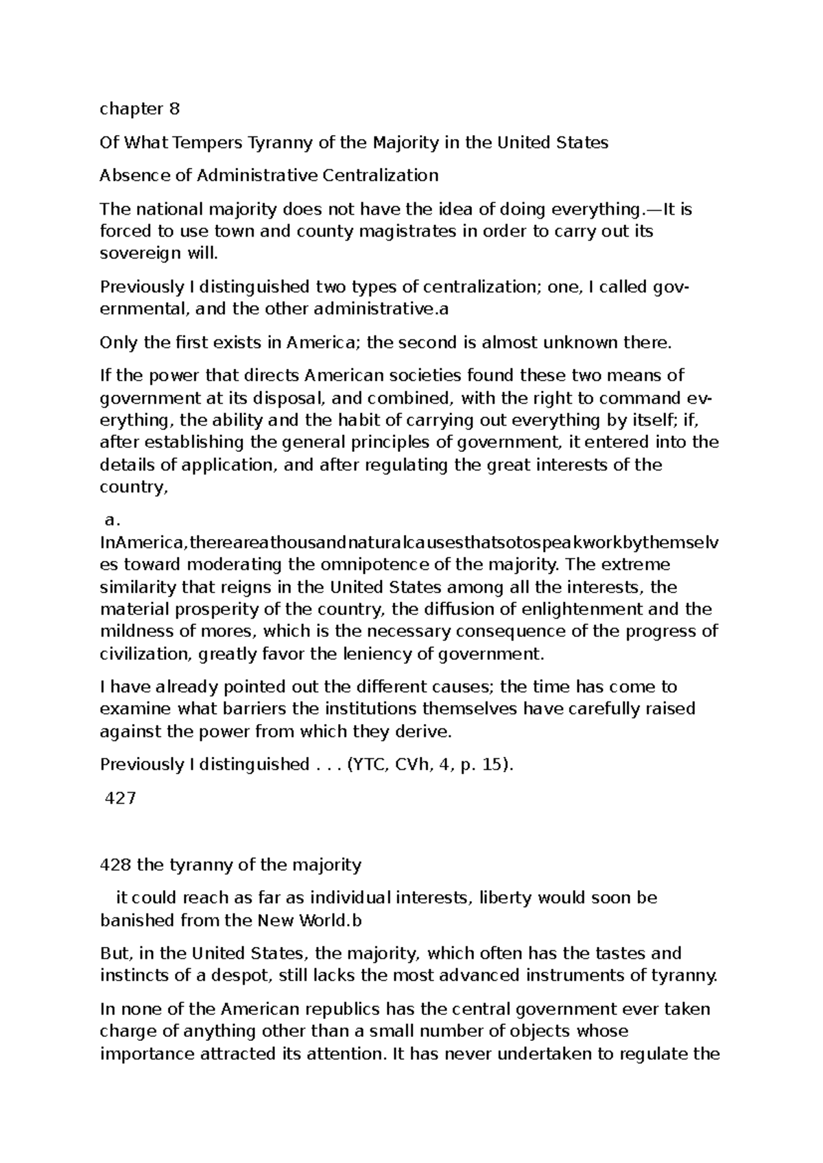 Tyranny - Chapter 8 - chapter 8 Of What Tempers Tyranny of the Majority ...