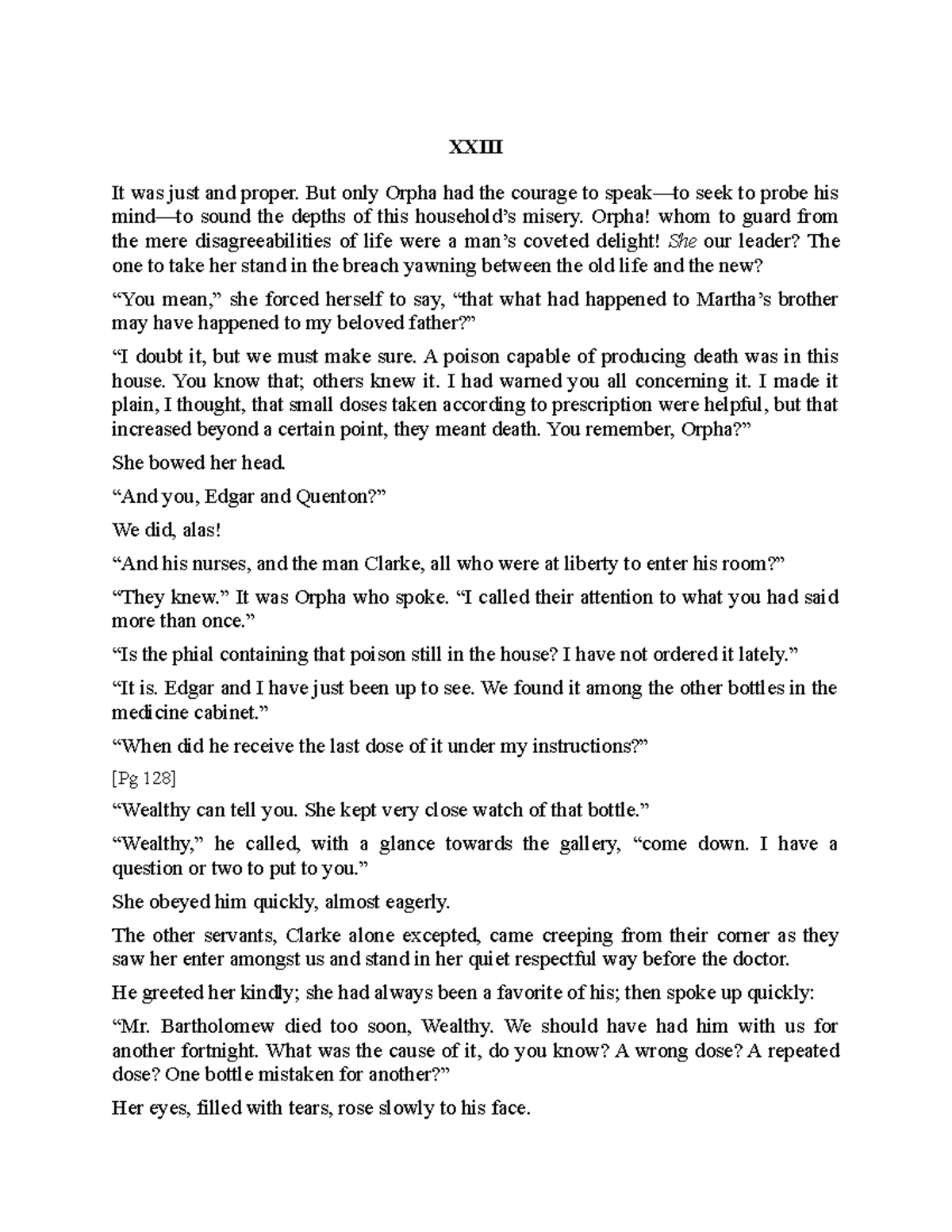 Xxiii - Read the chapters of a book - XXIII It was just and proper. But ...