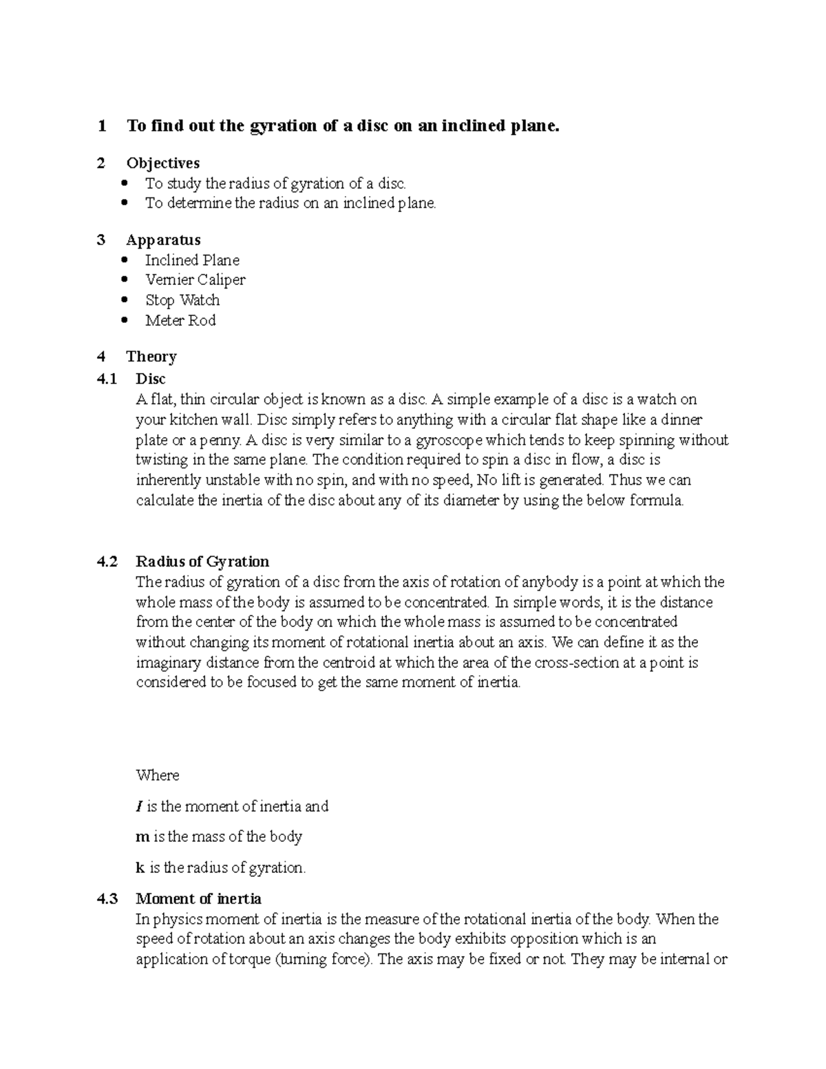 Exp#4 - Experiment to calculate the different type of forces - 1 To ...