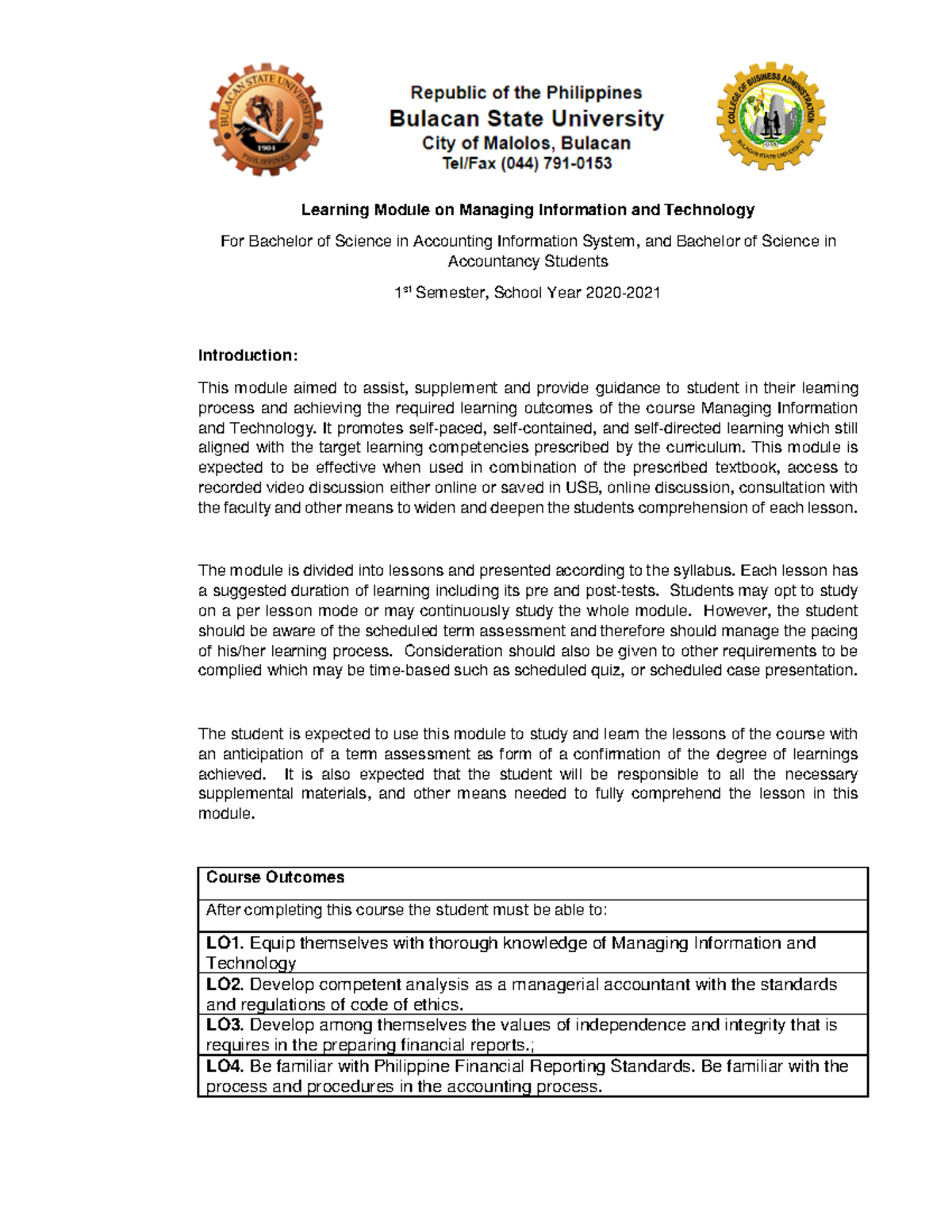 Learning Modules on Managing Information and Technology - Marketing ...