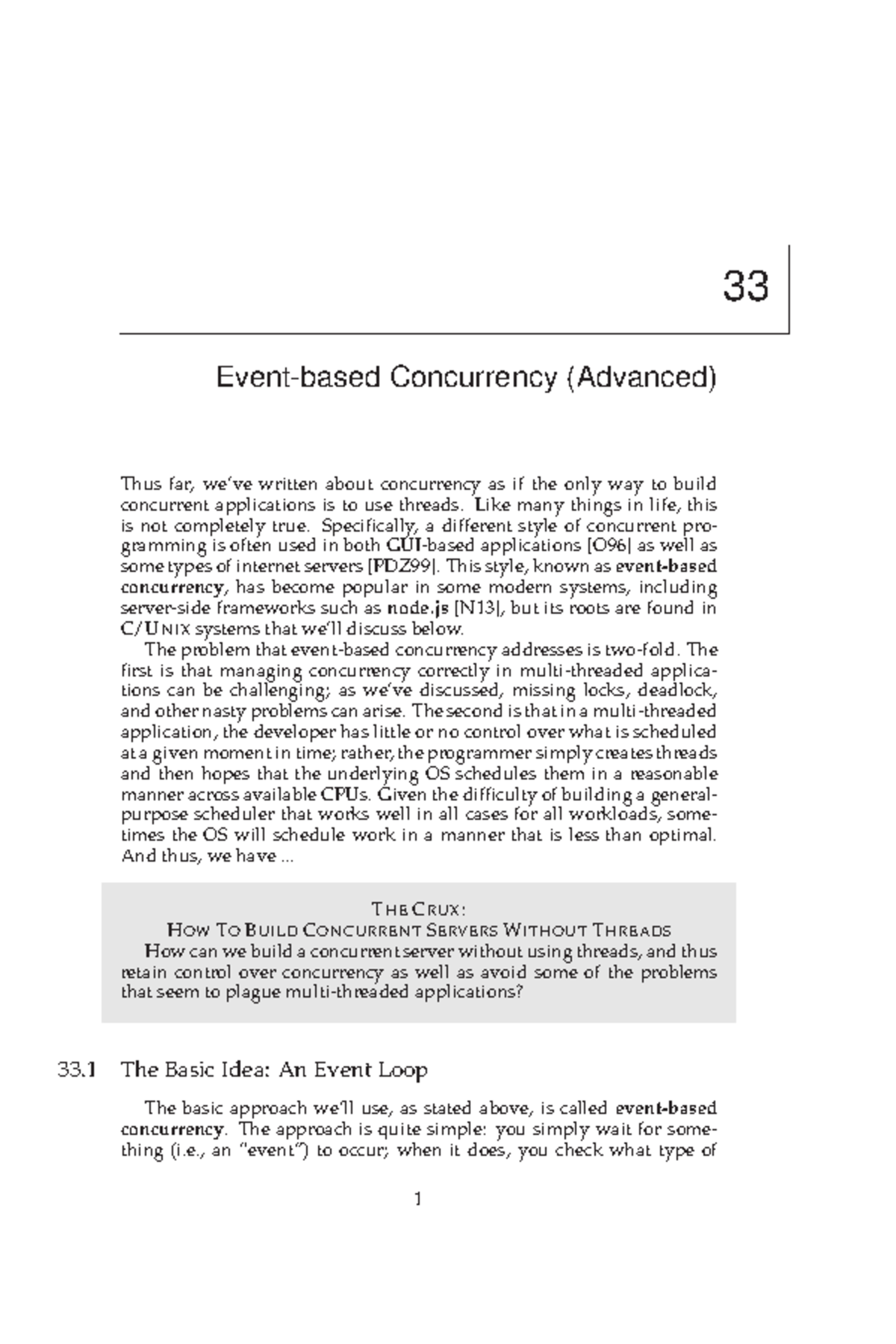 Threads-events - Operating Systems - 33 Event-based Concurrency ...