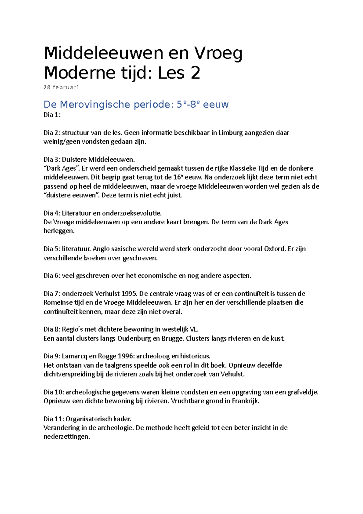 Les 2Middeleeuwen en Vroeg Moderne tijd - Middeleeuwen en Vroeg Moderne ...