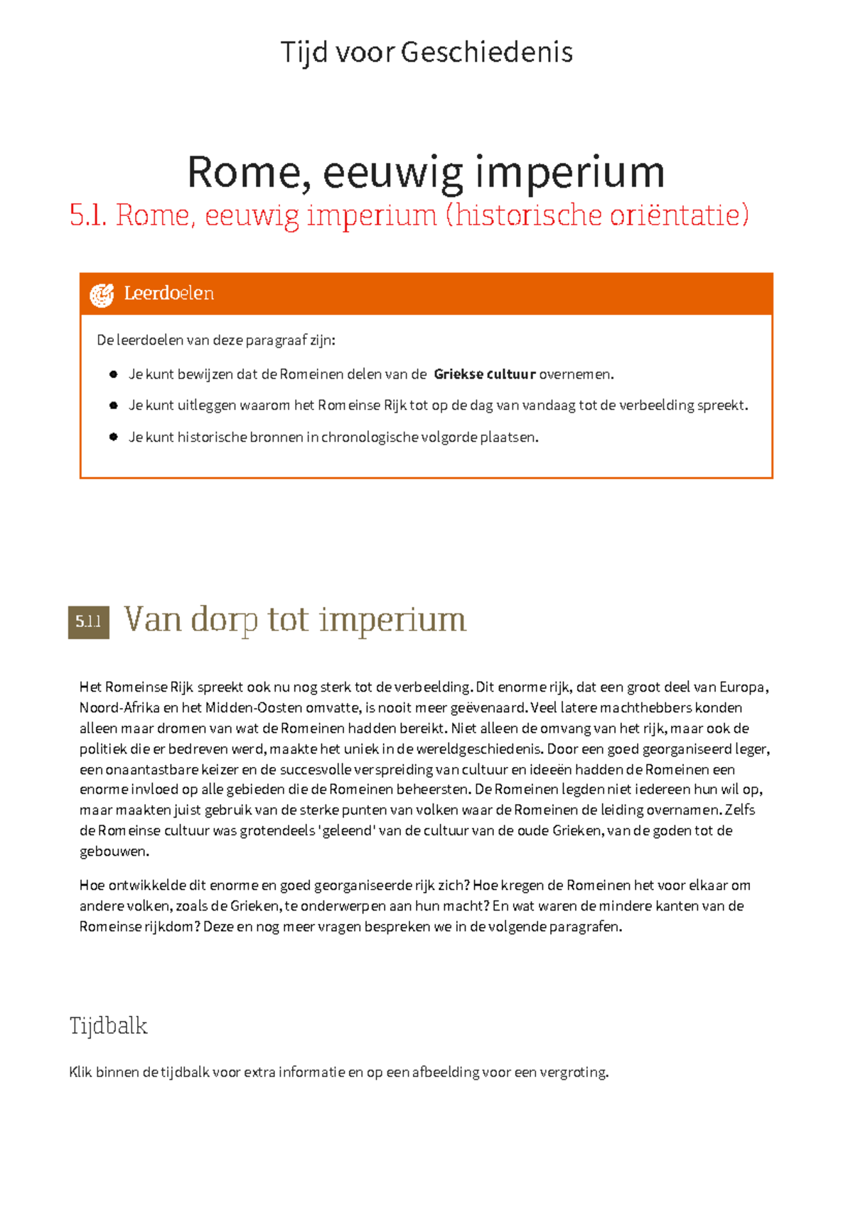 Tijd voor Geschiedenis Rome, eeuwig imperium - Rome, eeuwig imperium ...