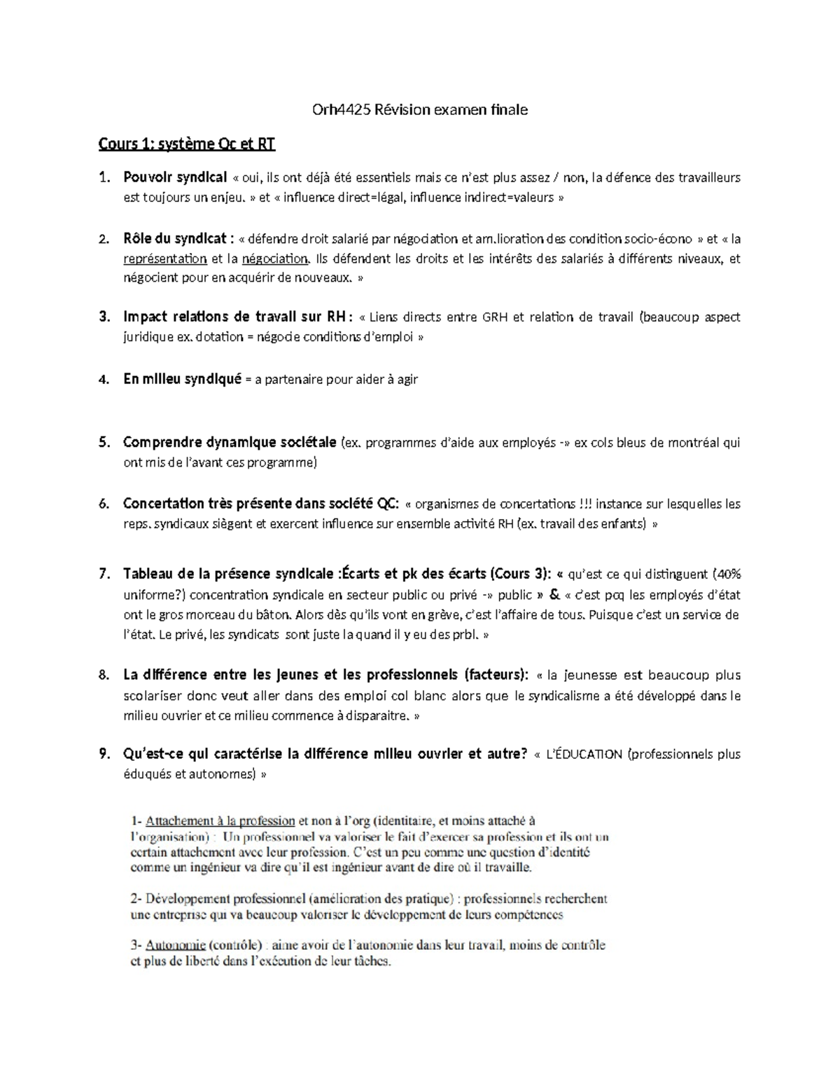 Orh4425 Révision examen finale - Orh4425 Révision examen finale Cours 1 ...