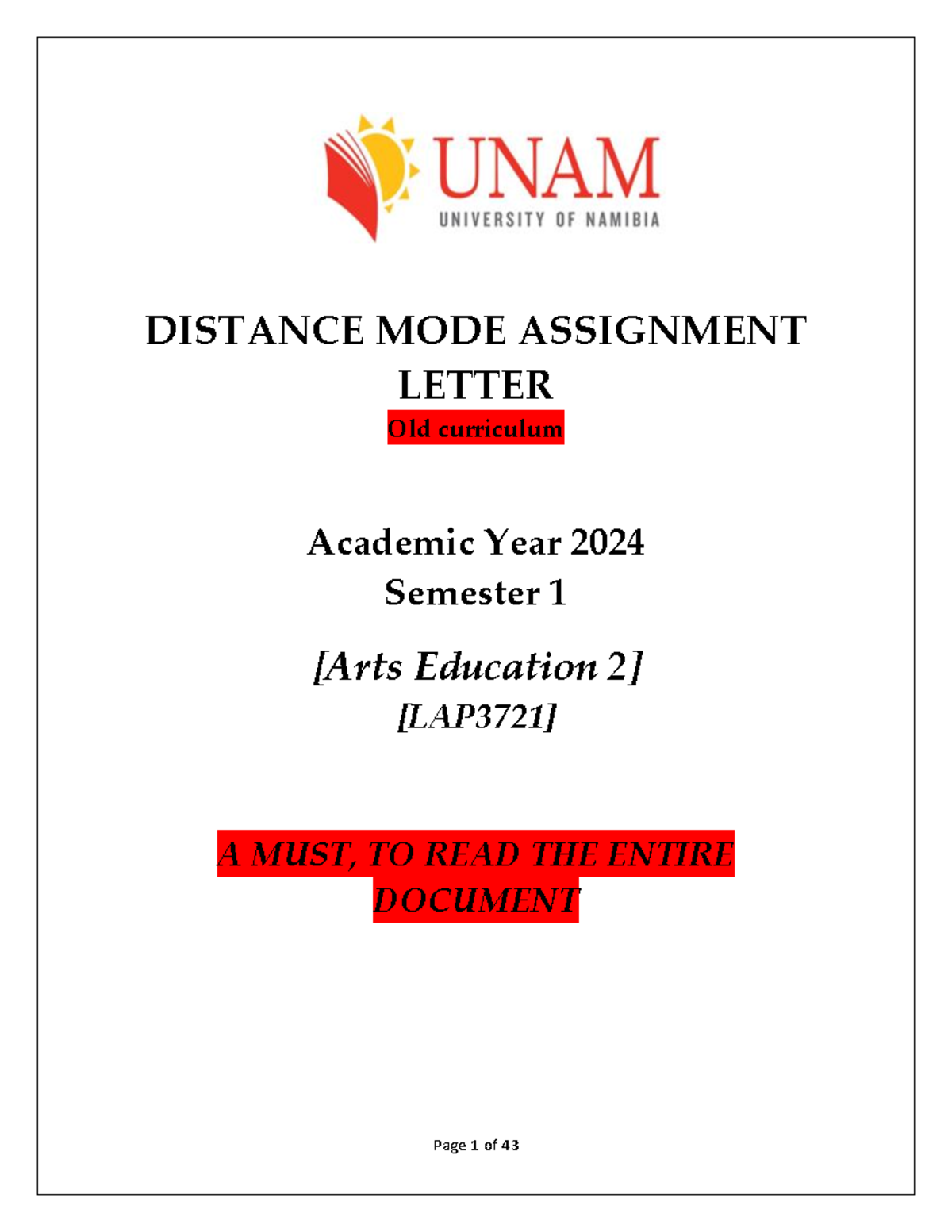 LAP3721 assignmnts 1 and 2 Visual ARTS SEM 1 2024 - DISTANCE MODE ...