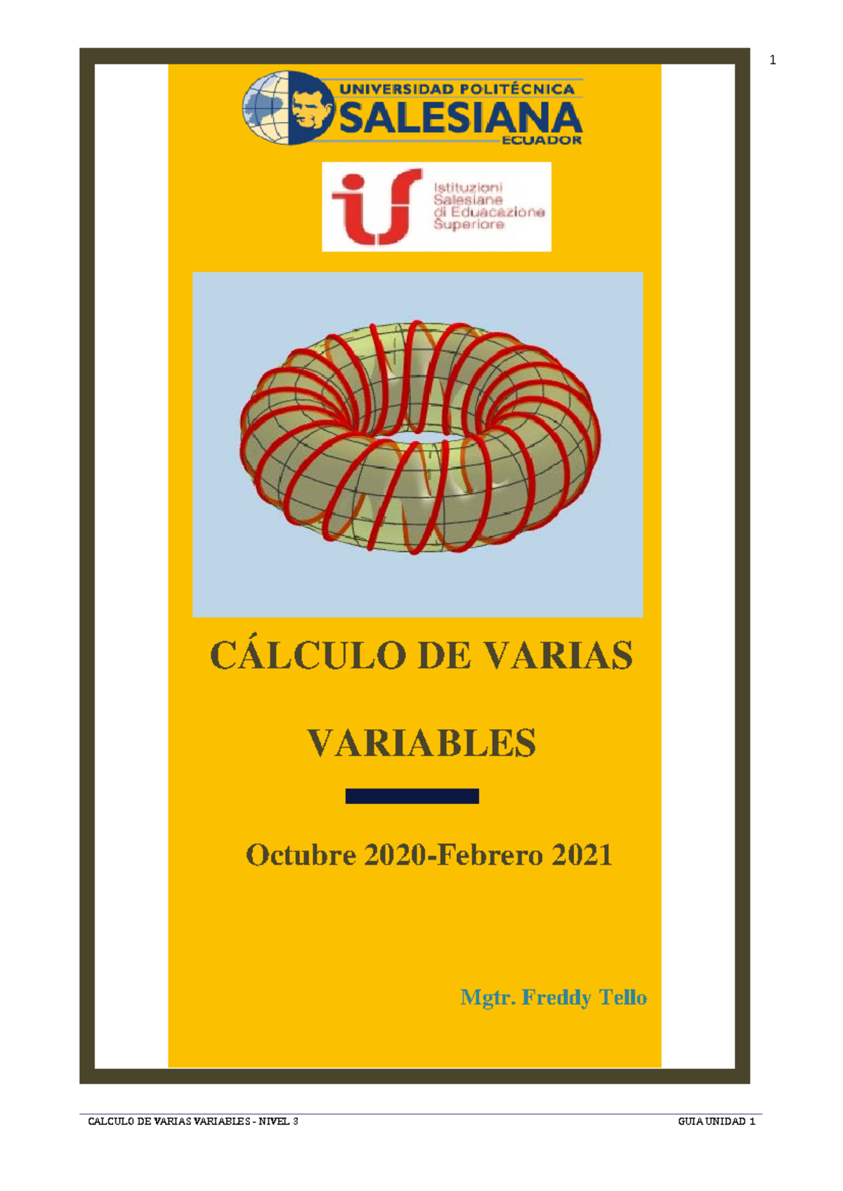 Guia Aprendizaje U 1CVV - CÁLCULO DE VARIAS VARIABLES Octubre 2020 ...