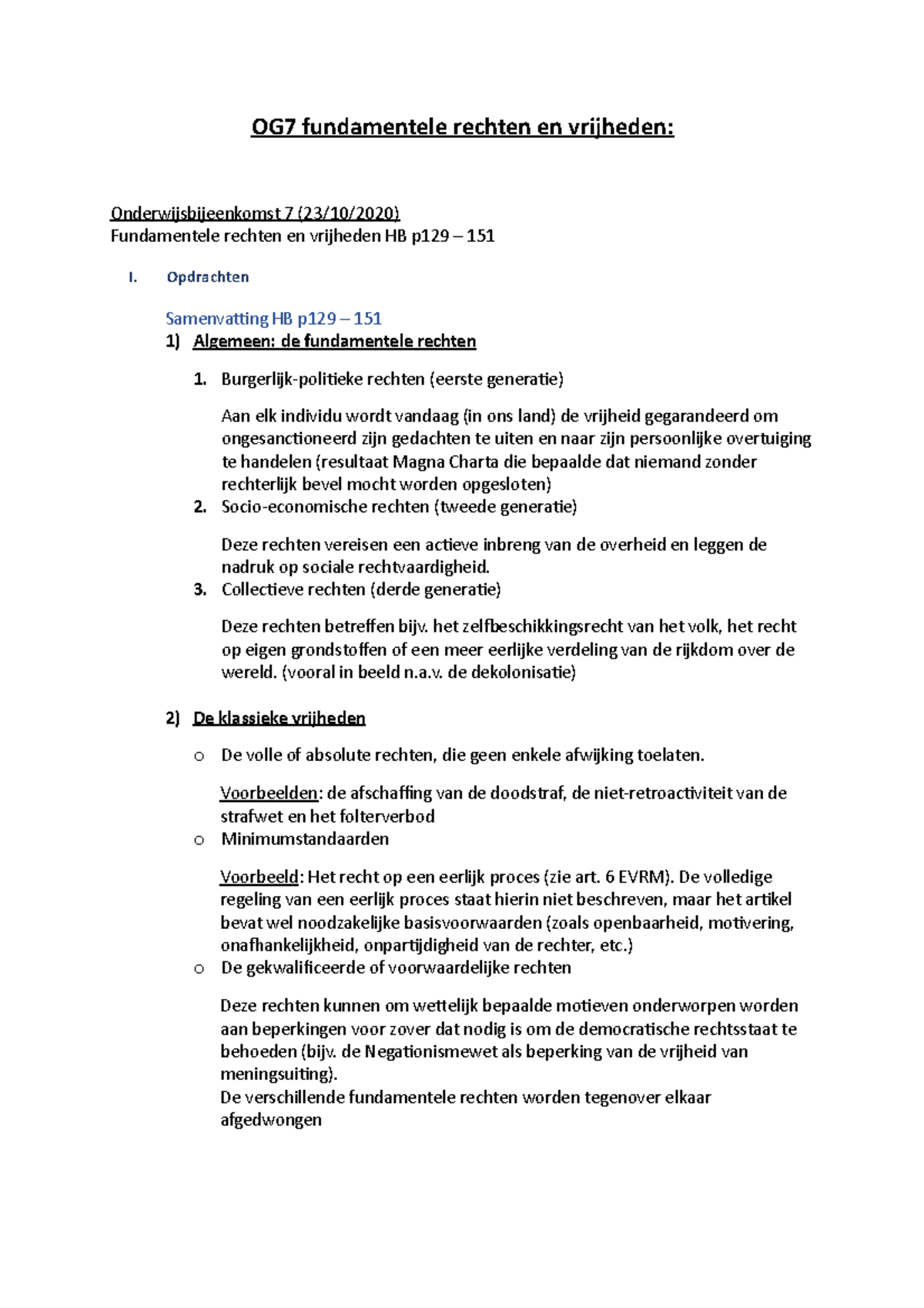 OG7 fundamentele rechten en vrijheden (printen) - OG7 fundamentele ...