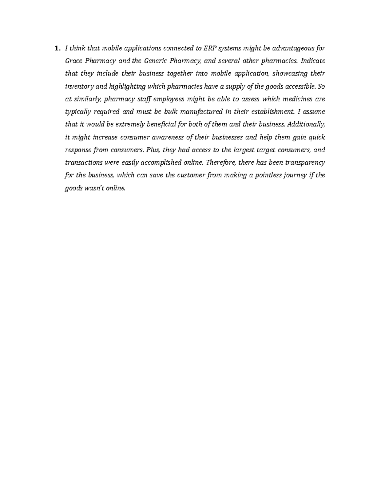 12 ELMS QUIZ IT APP - 12 ELMS QUIZ - I think that mobile applications ...