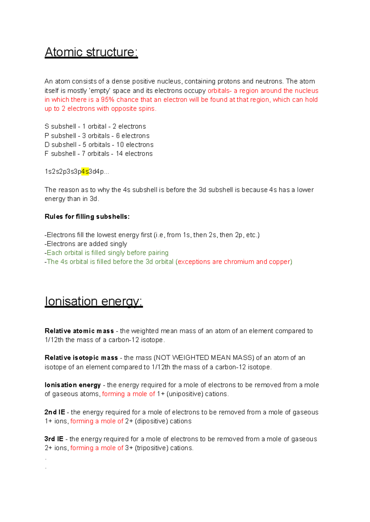 Atomic structure - brief overview on the composition of atoms ...