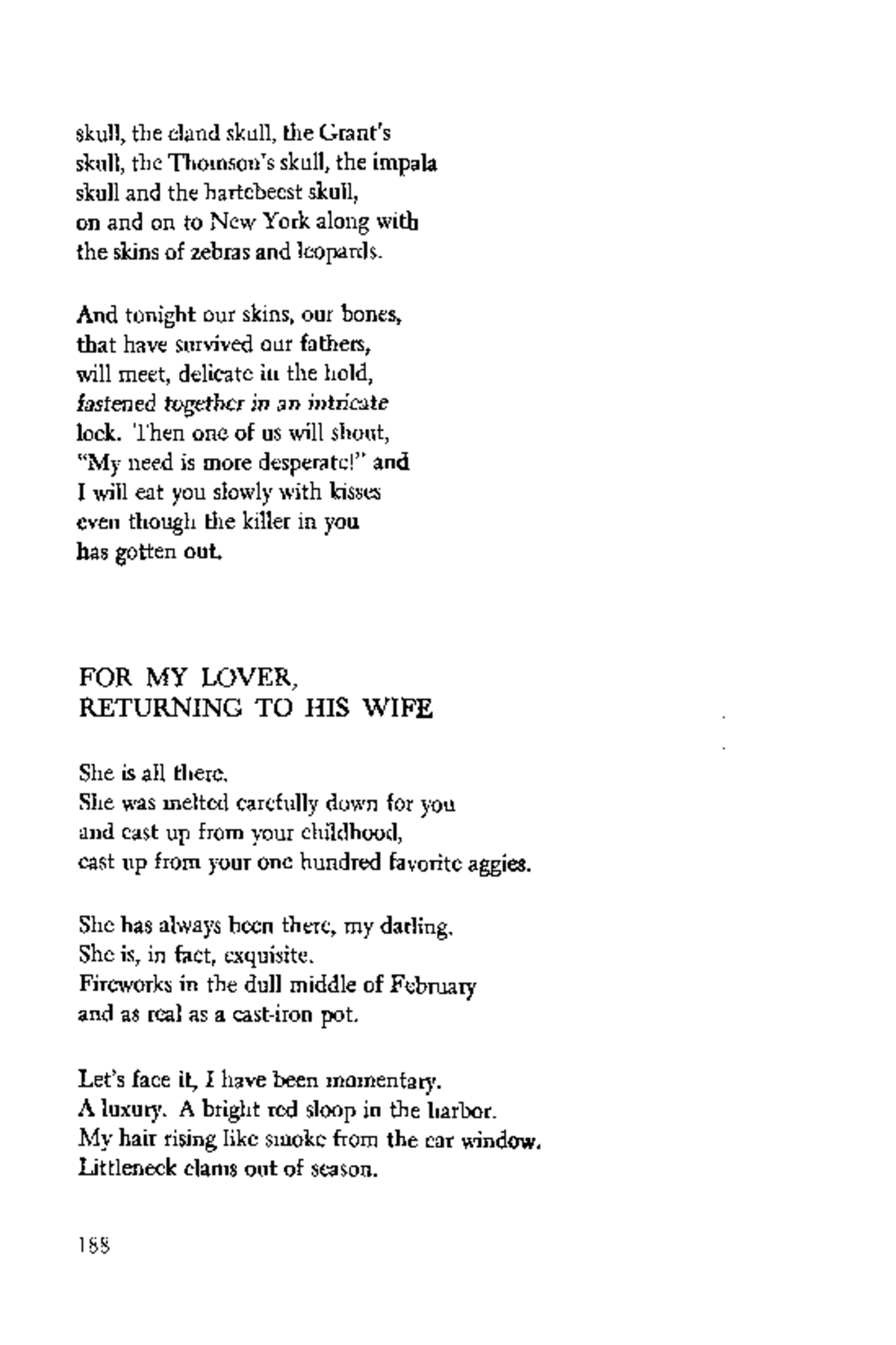Anne Sexton - The Complete Poems 216 - skull, the eland skull, the ...