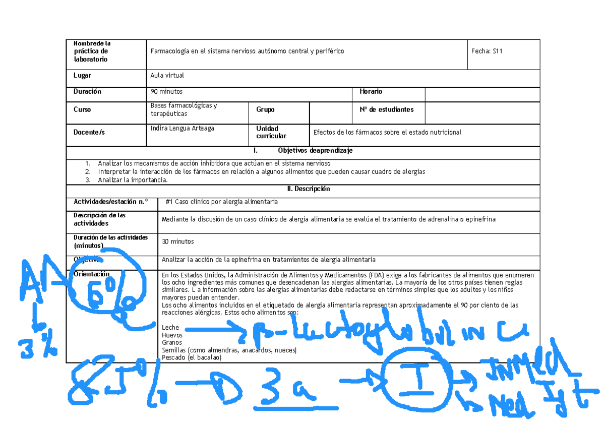 Laboratorio 11 Sistema nervioso central modificado - Nombrede la pr·ctica de laboratorio - Studocu