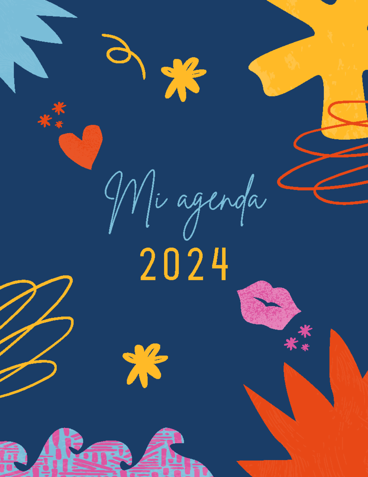 Agenda 2024 Con Portadas y Planners Moderno Colorido Morado - 2 0 2 4 ...