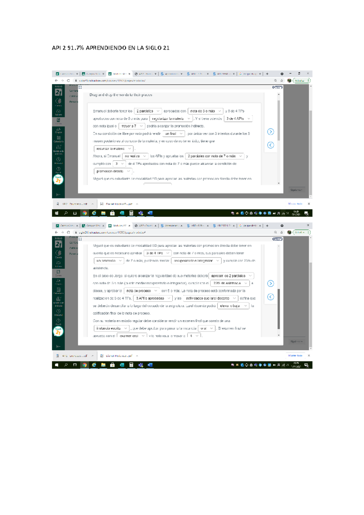 API 2 Apren Siglo 21 91 - Aprender en el siglo 21 - API 2 91% ...