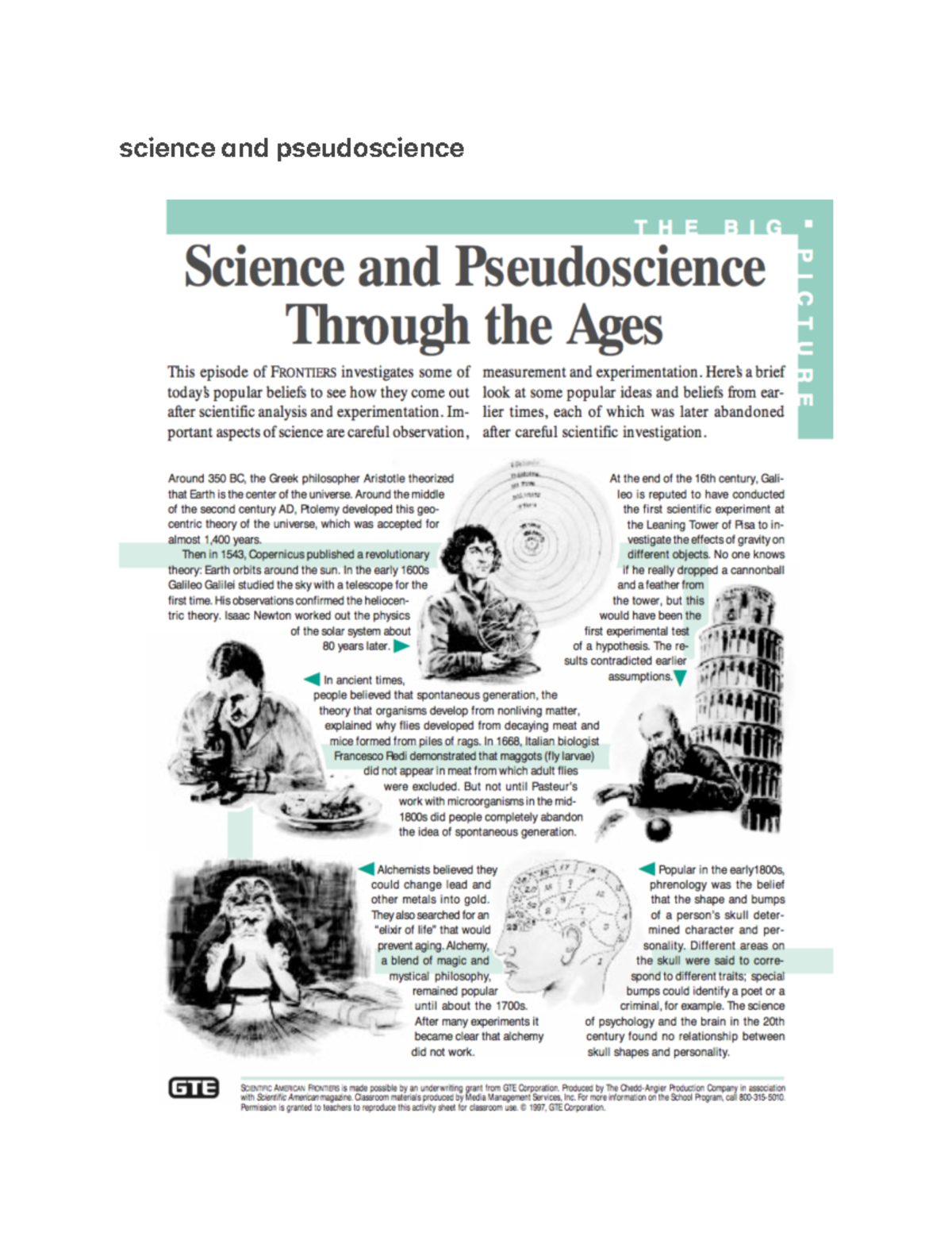 Science and pseudoscience - PSY 100:0005 - Studocu