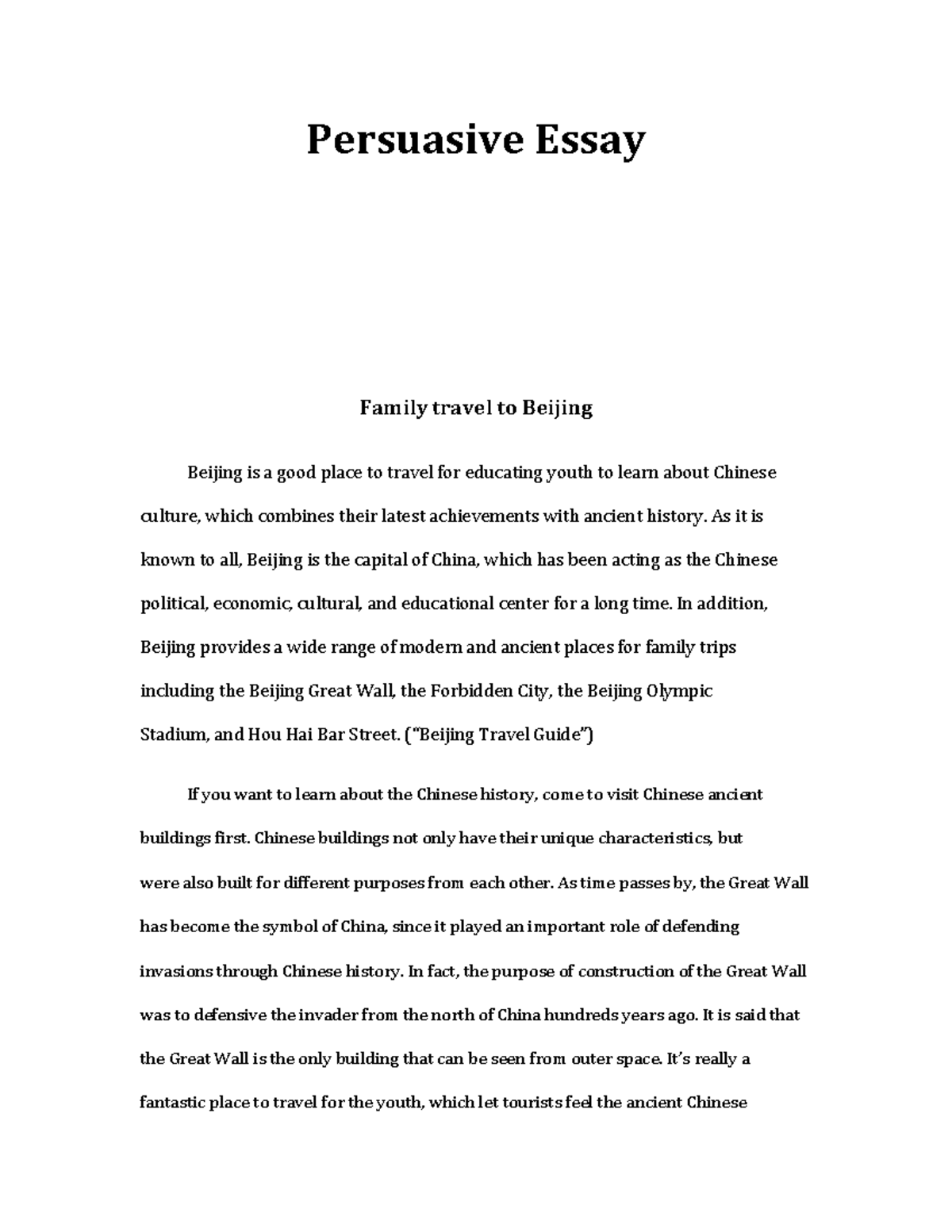 Persuasive essay example university - Persuasive Essay Author: Diyang ...