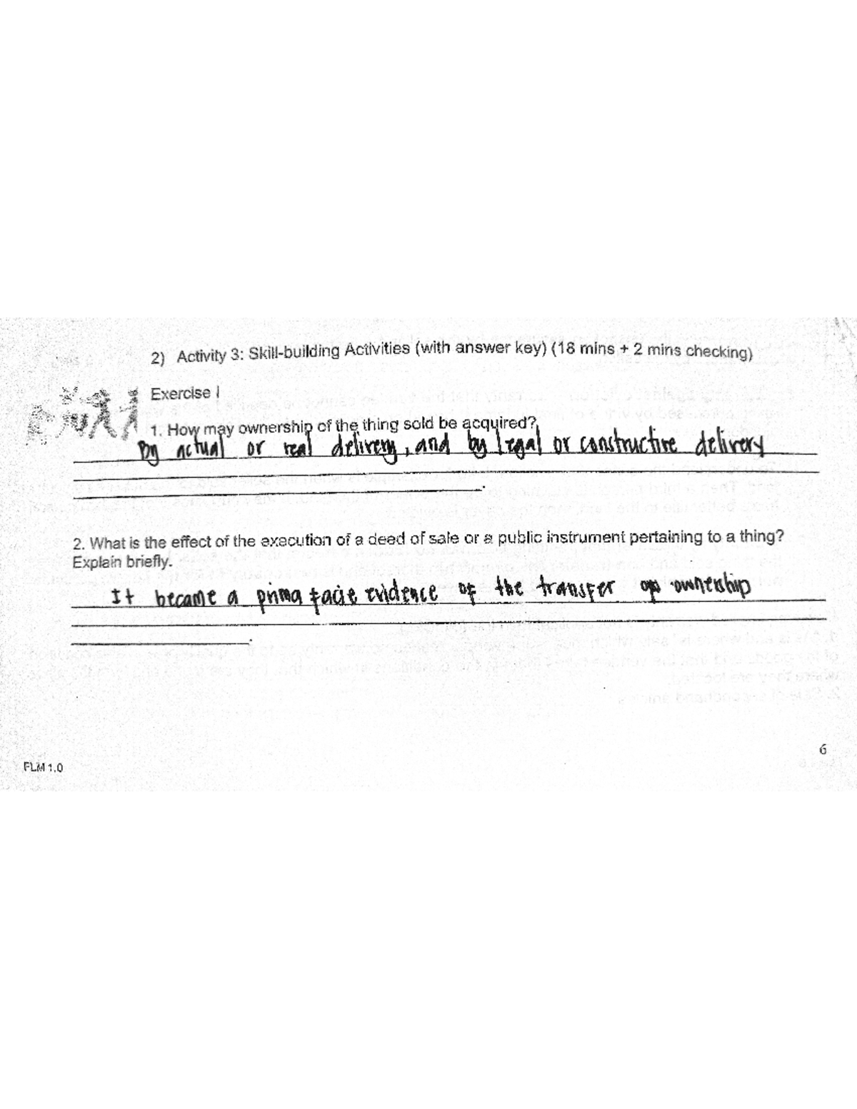 SAS 5 - Module Answer Key - 2) Activity 3: Activities (with answer key ...