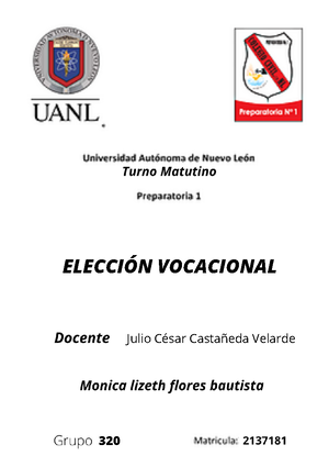 EV 4 - Evidencia 4 de Eleccion Vocacional - Elección vocacional Etapa 4 ...