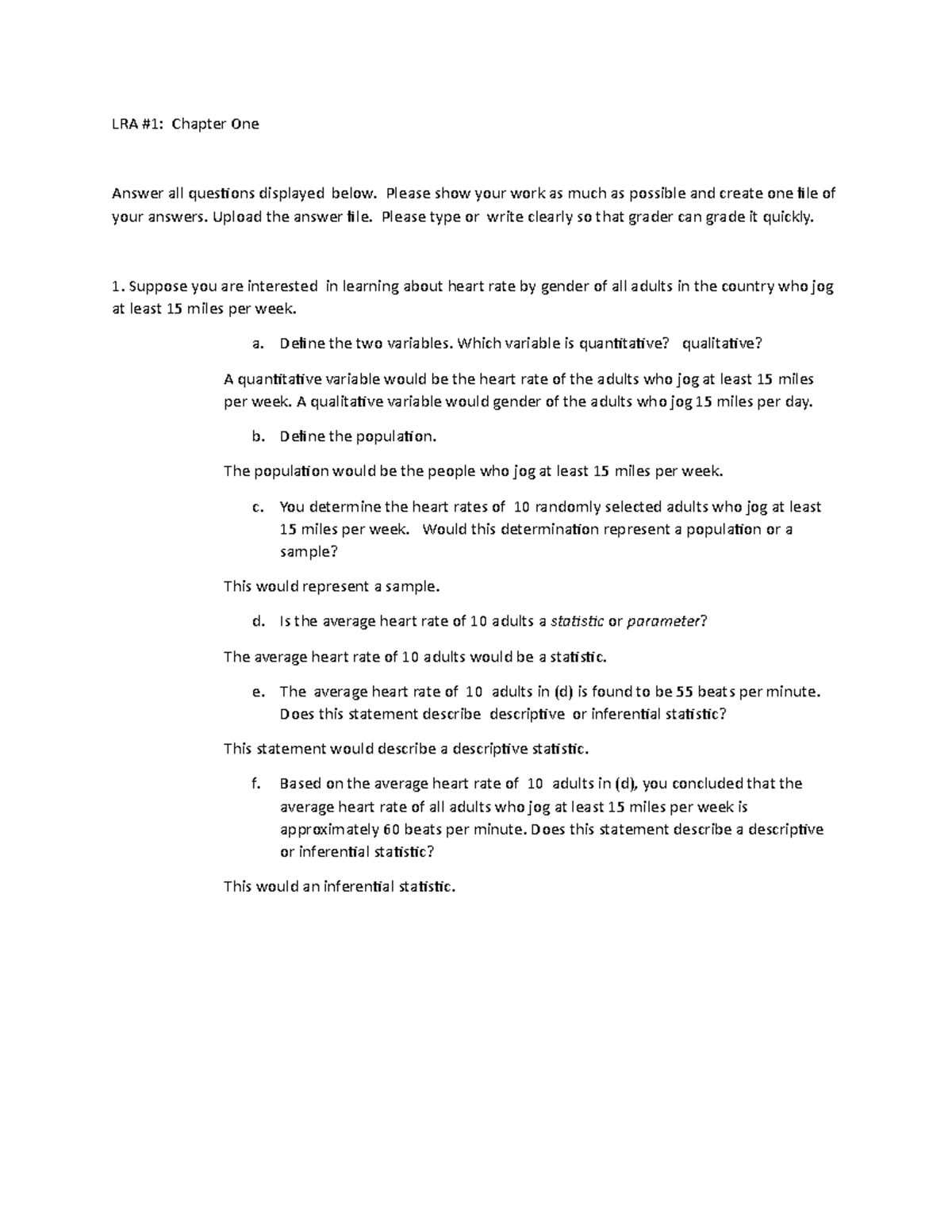 LRA+%231-1 - LRA - LRA #1: Chapter One Answer all questions displayed ...