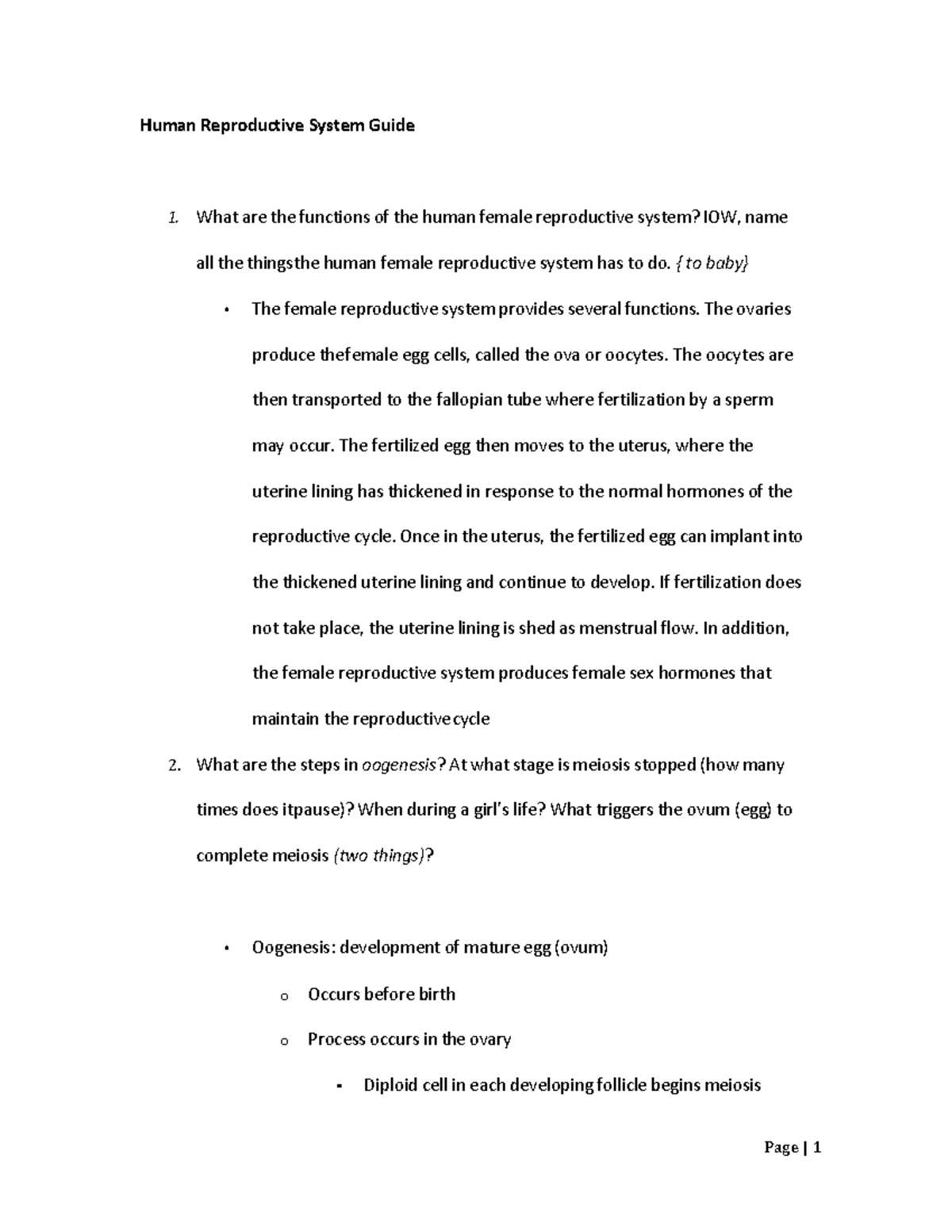 Human Reproductive System Guide - { to baby} - The female reproductive ...