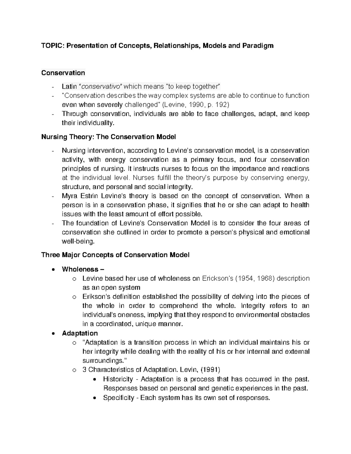 Presentation Of Concepts Relationships Models And Paradigm Topic Presentation Of Concepts 