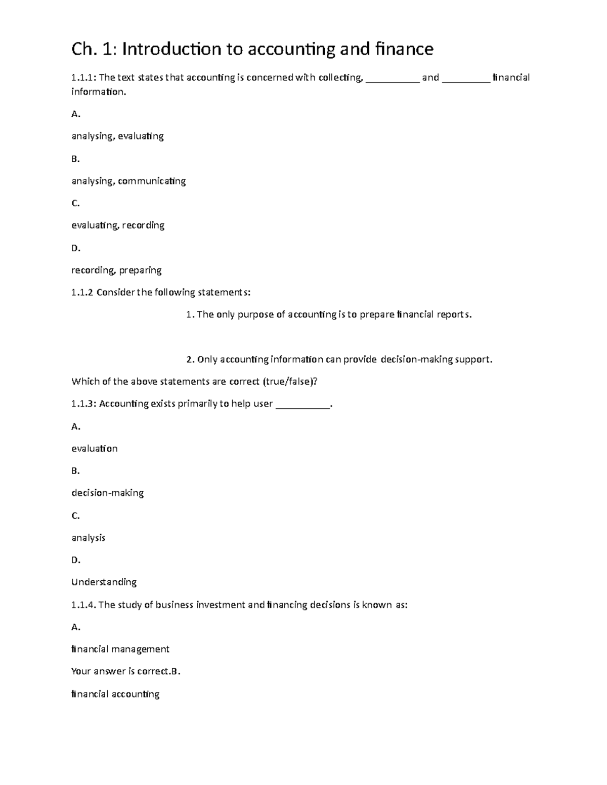 Chapter 1 - INtroduction-3 - Ch. 1: Introduction to accounting and ...